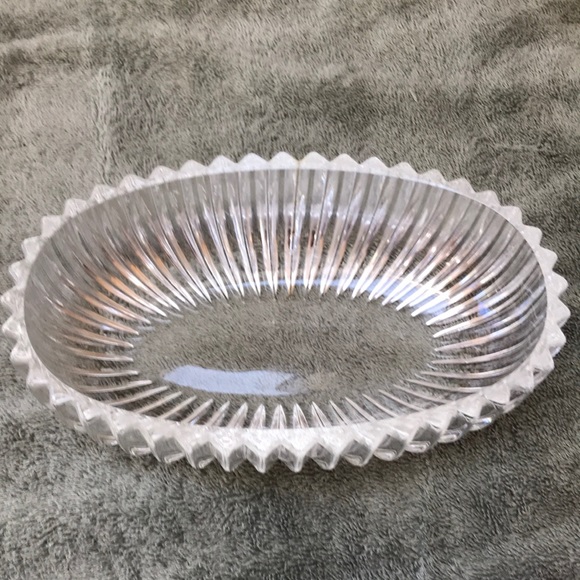 Other | Vintage Rimmed Oblong Dish Glass | Poshmark